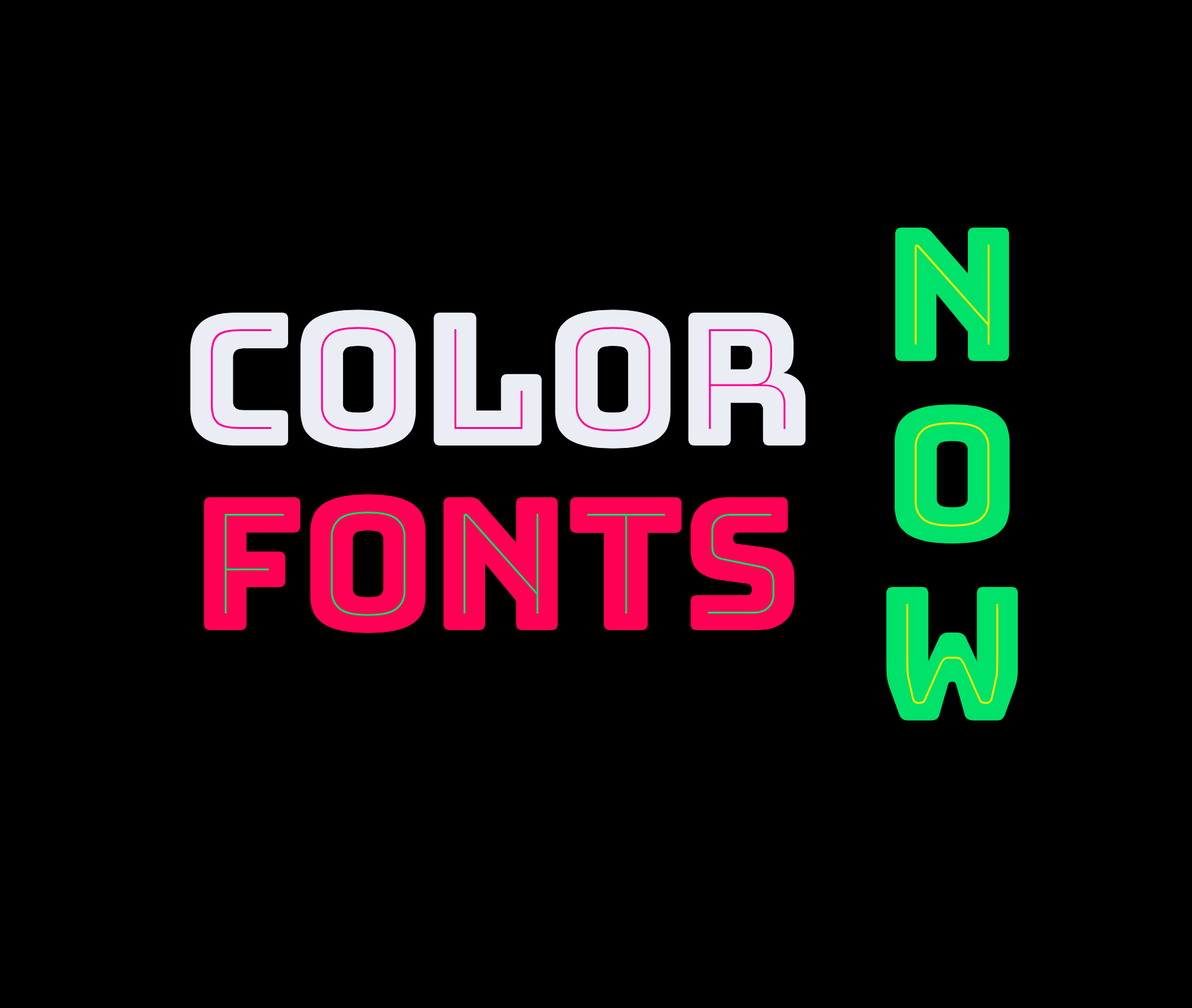 Font Palette Color Font Demo